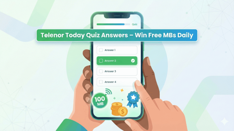 Telenor Today Quiz – The Telenor Quiz Today is a daily quiz feature in ...
